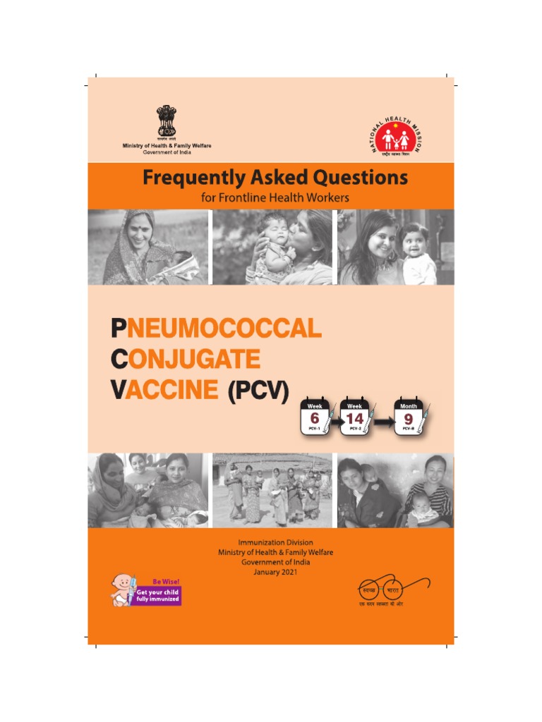 PCV FAQs - HW - English - 15 March - FINAL - 1 | PDF | Pneumonia | Medicine