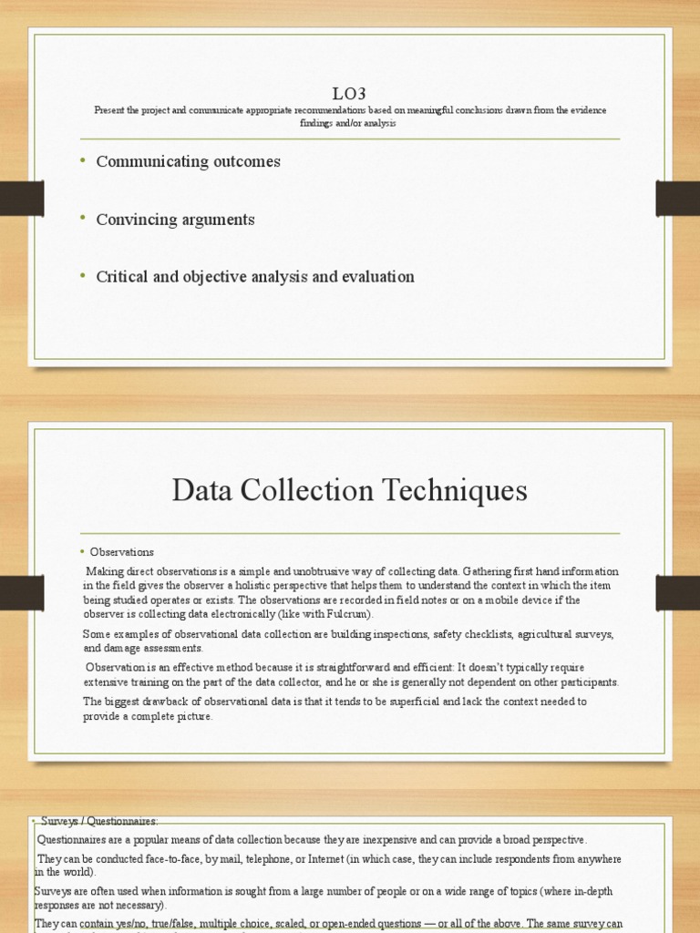 MSCP HND Computing Lo3 | PDF | Survey Methodology | Analytics