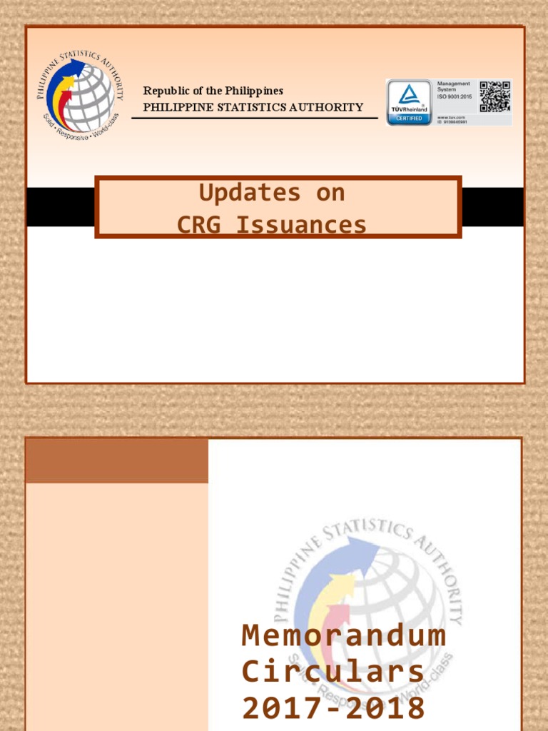 Updates on Philippine Civil Registry Documents | PDF | Birth ...