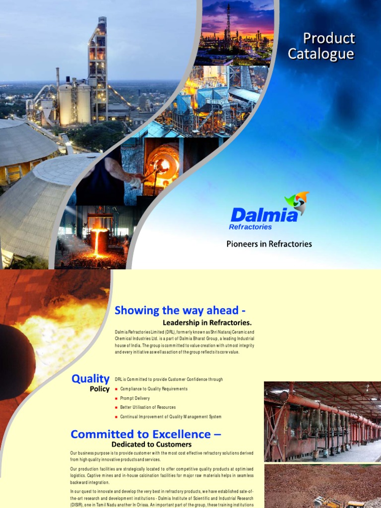 Dalmia Refractories Product Overview | PDF | Refractory | Cement
