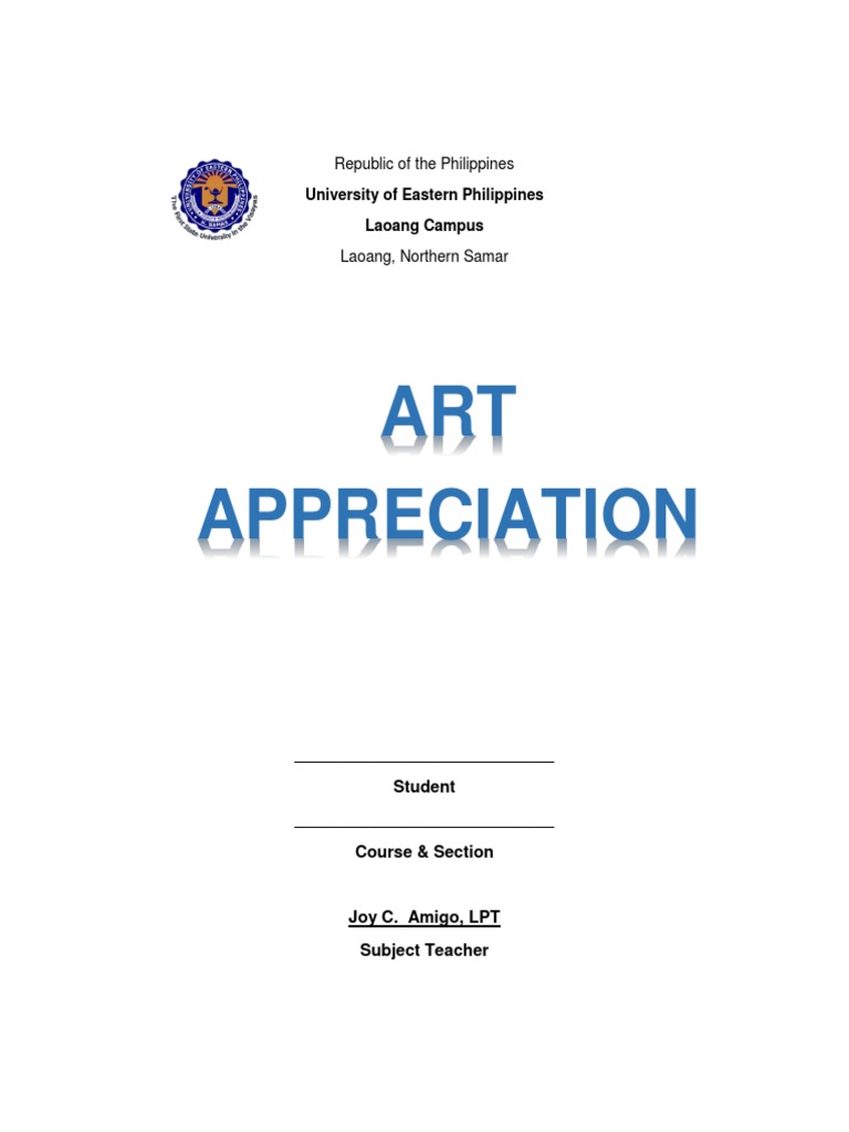Module 3 Art Appreciation | PDF | Composition (Visual Arts) | Drawing