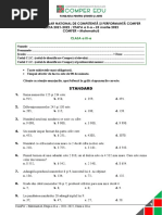 Subiect Comper Mate EtapaI 2023 2024 clasaII | PDF