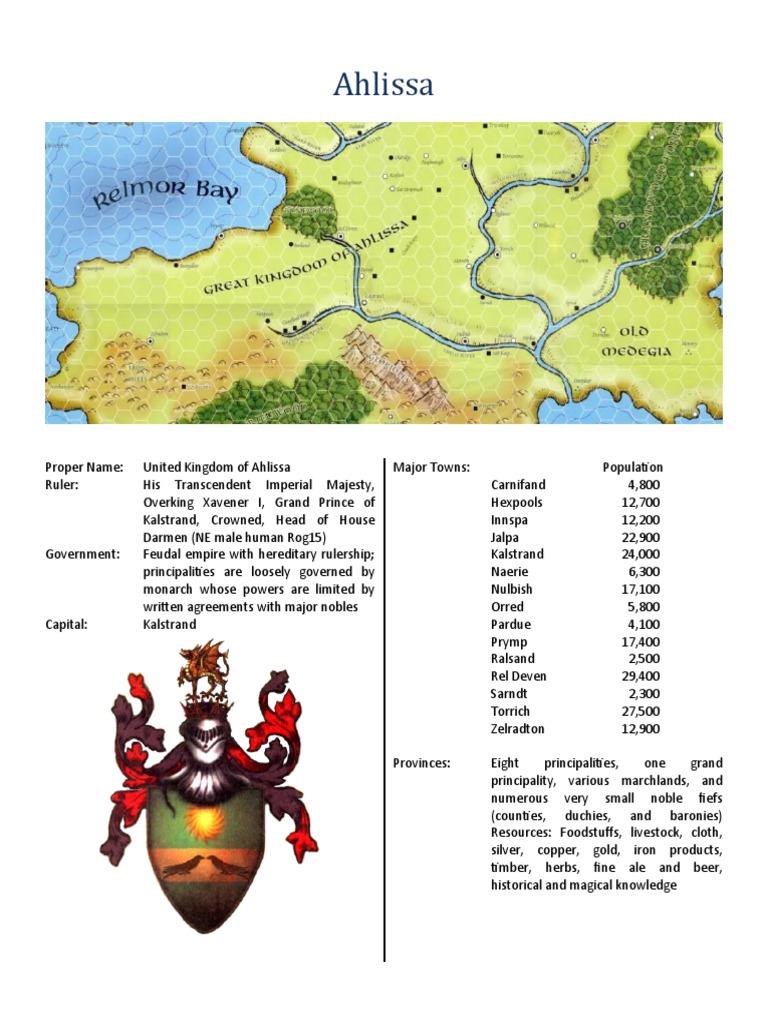 United Kingdom of Ahlissa | PDF