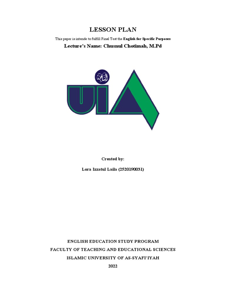 LessonPlan Lora | PDF | Multiple Choice | Human Communication