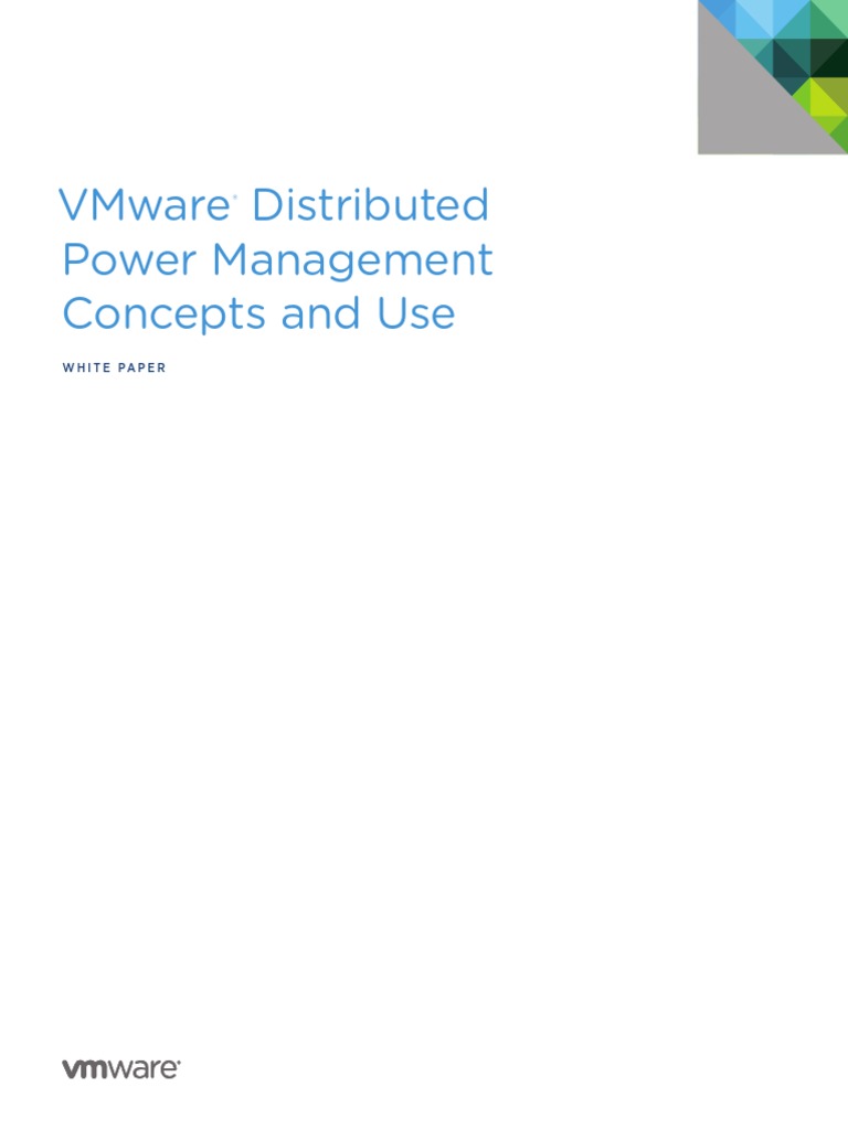 Vmware Distributed Power Management Concepts and Use: White Paper | PDF ...