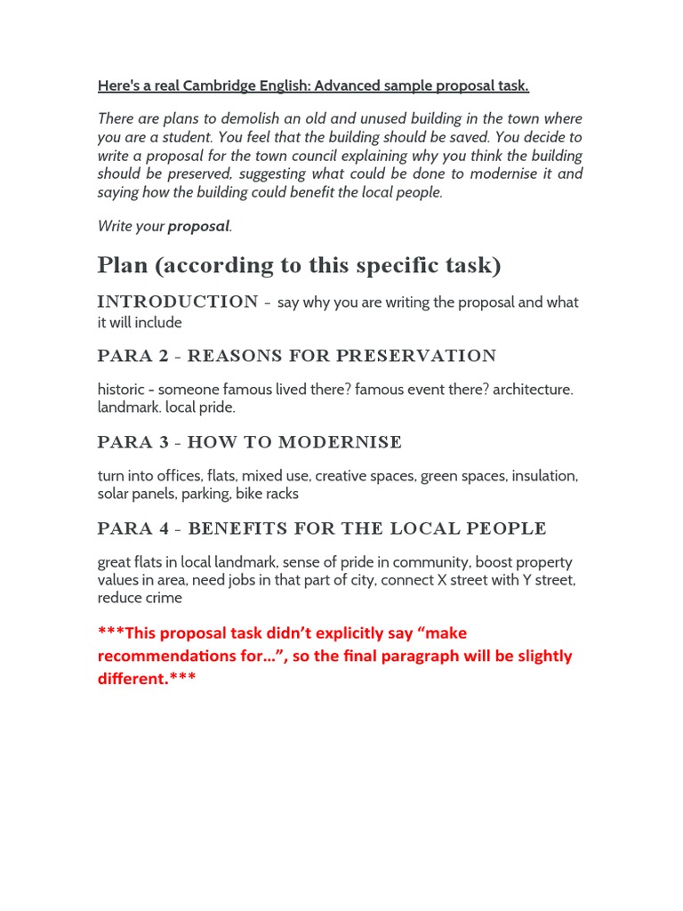 CAE Proposal Plan Example | PDF