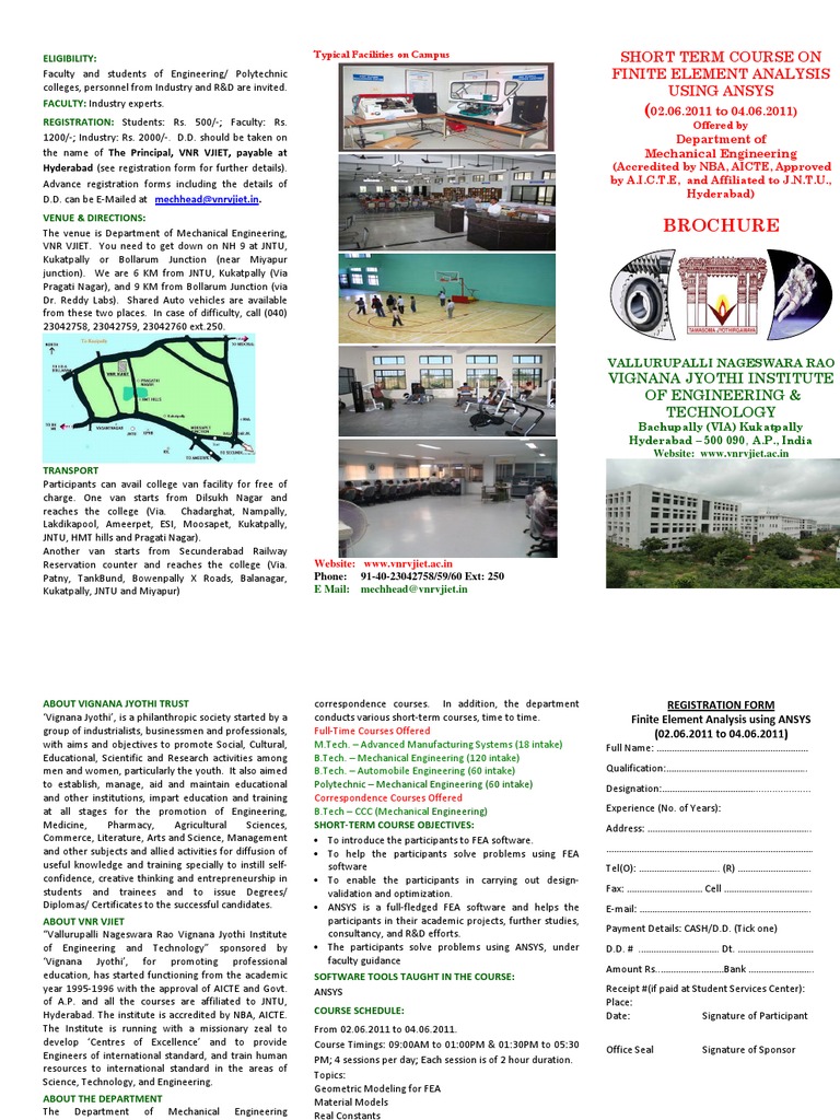 Brochure Fea 2011 Summer | PDF | Mechanical Engineering | Computer ...