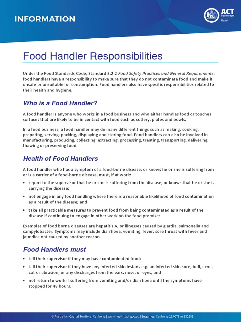 Food Hygiene 6 | PDF | Foodborne Illness | Food Safety