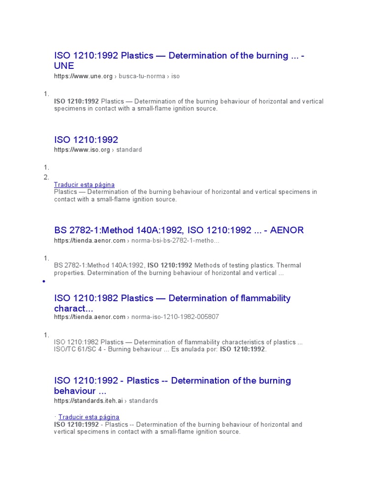 Lista de Normas Iso | PDF | International Organization For ...