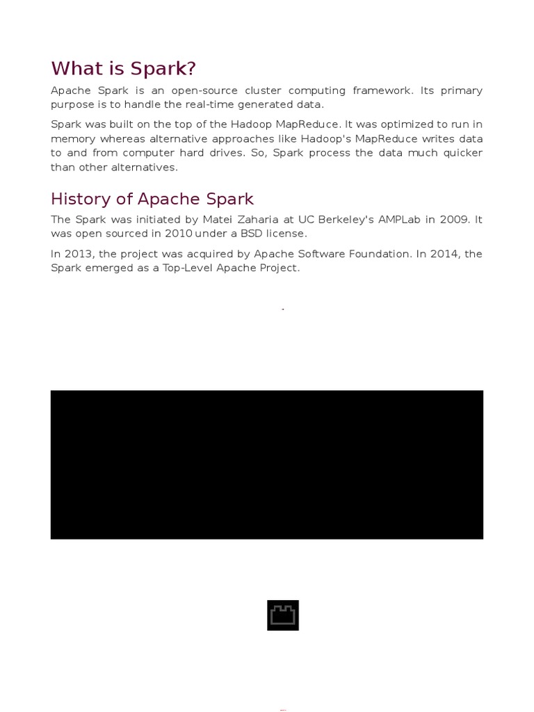 What Is Spark?: History of Apache Spark | PDF | Apache Spark | Computer Cluster