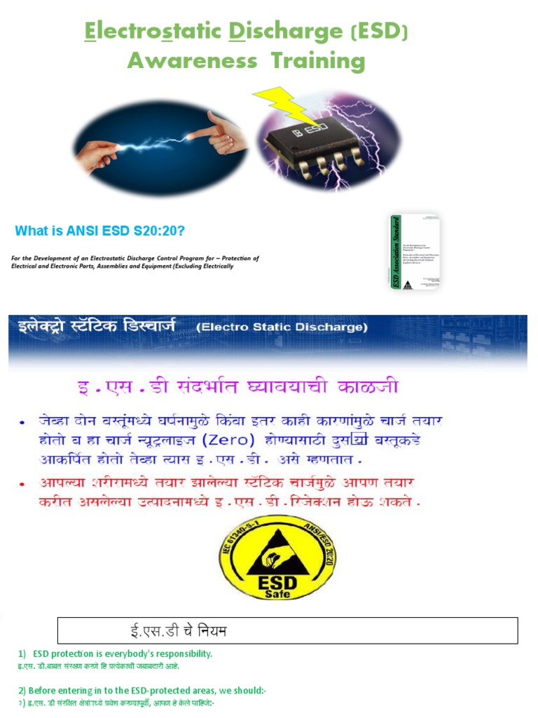 ESD PPT For Operator | PDF