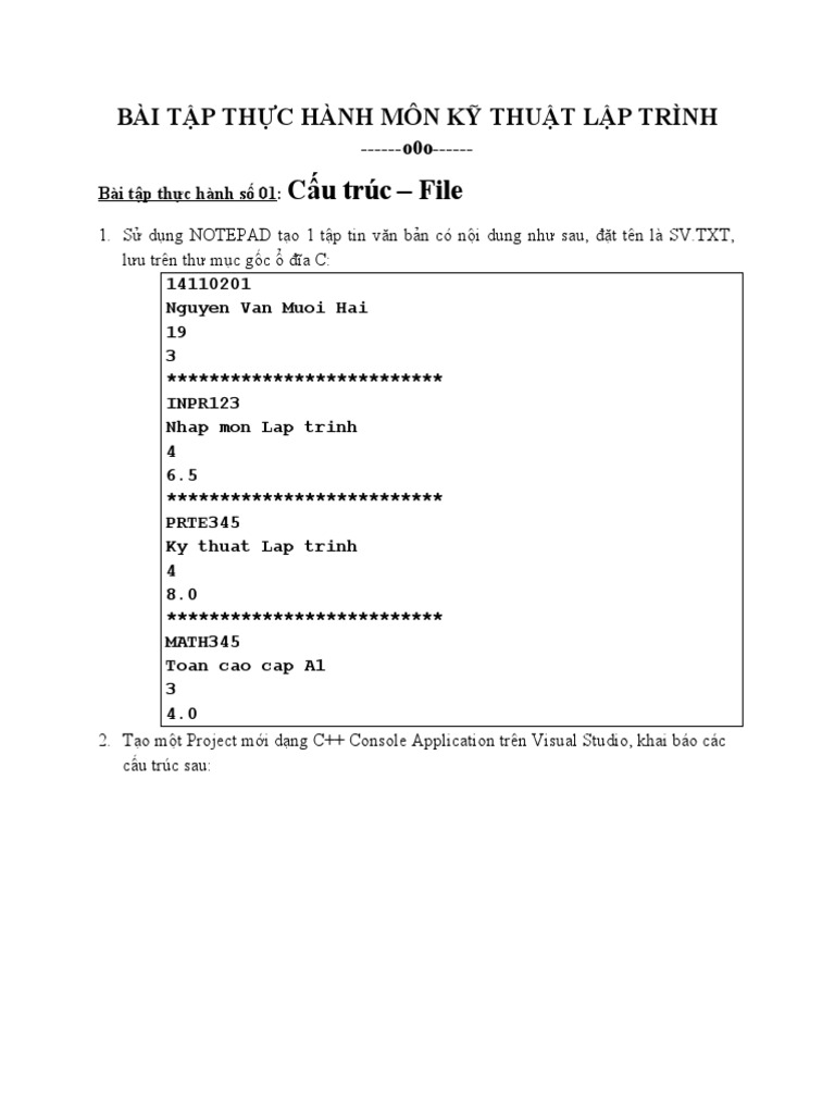 Bai Tap Thuc Hanh KTLT | PDF