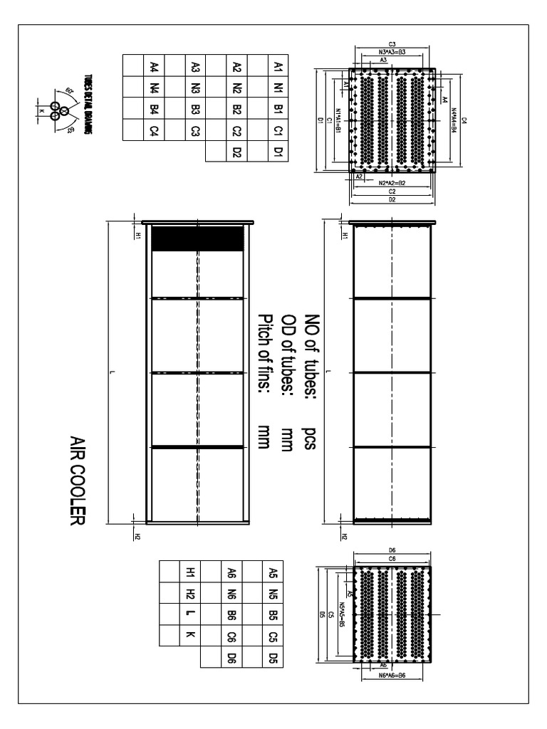 Air Cooler Sample Drawing | PDF