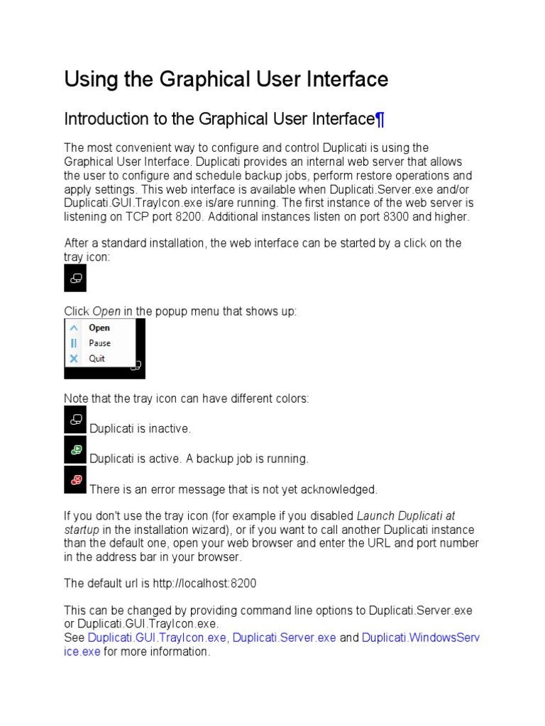 Using The Graphical User Interface | PDF | Backup | Computer File