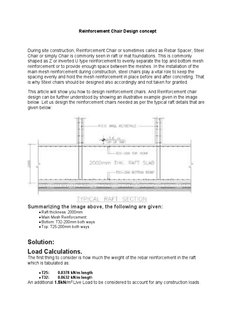 RCC Chairs Design Procedure | PDF | Buckling | Structural Engineering