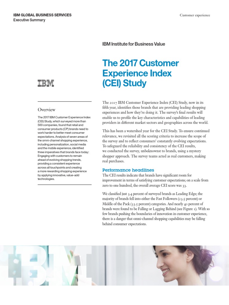 The 2017 Customer Experience Index (CEI) Study: IBM Institute For ...