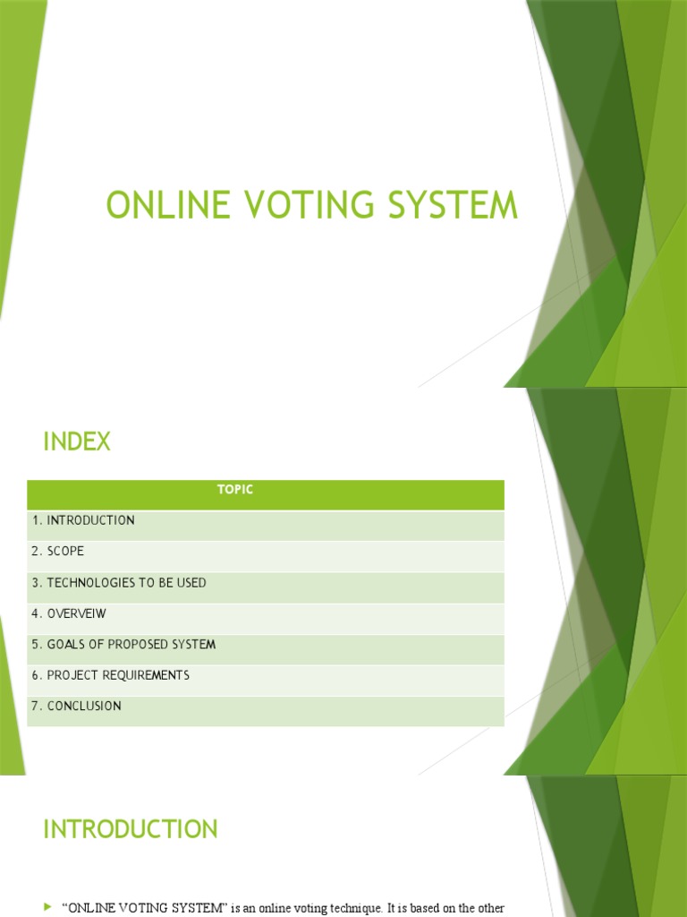 Online Voting System Overview | PDF | Operating System | Databases