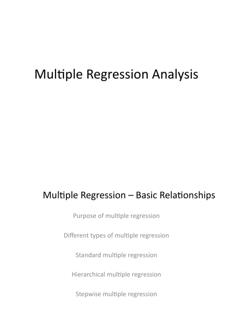 Multiple Regression Analysis | PDF | Heteroscedasticity | Multicollinearity