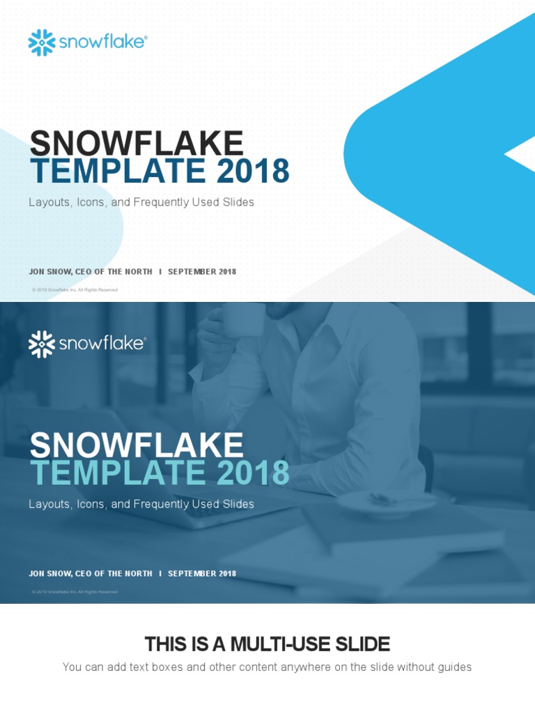 Snowflake Template Light-2019 | PDF | Cloud Computing | Databases