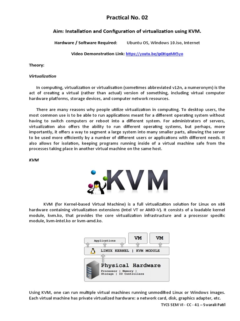 Cloud Computing - Practical No. 02 | PDF | Virtualization | Virtual Machine
