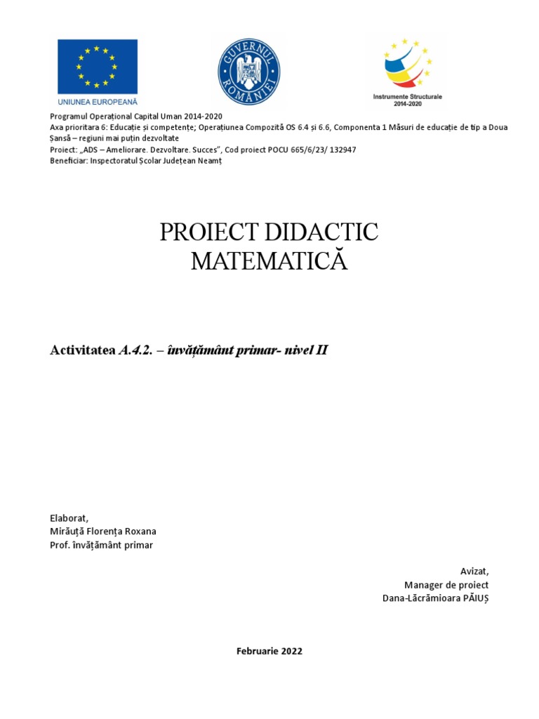 Proiect Mate 1 | PDF