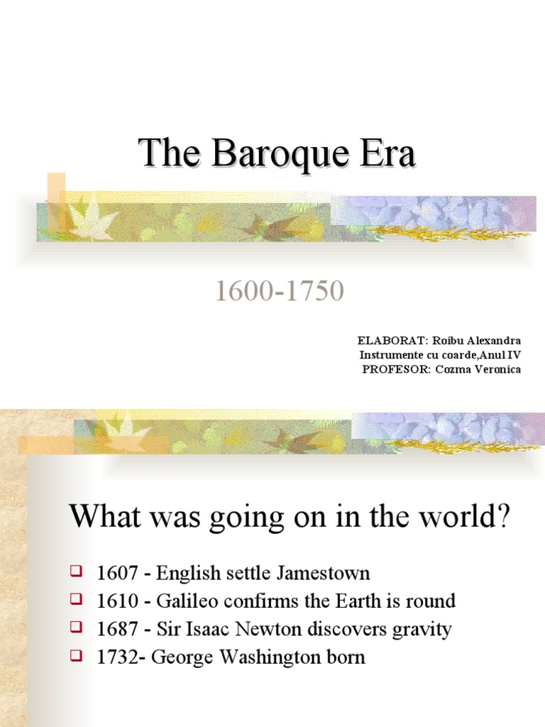 Baroque Period Powerpoint | PDF