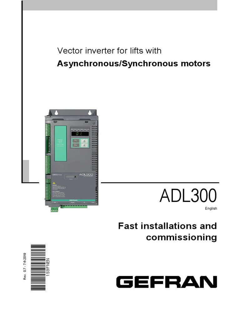 Adl 300 | PDF | Power Inverter | Electric Motor