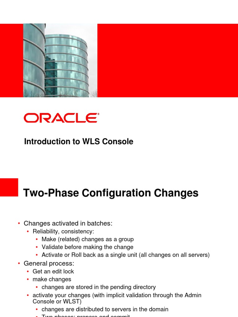 Introduction To WLS Console | PDF | Command Line Interface | Server ...