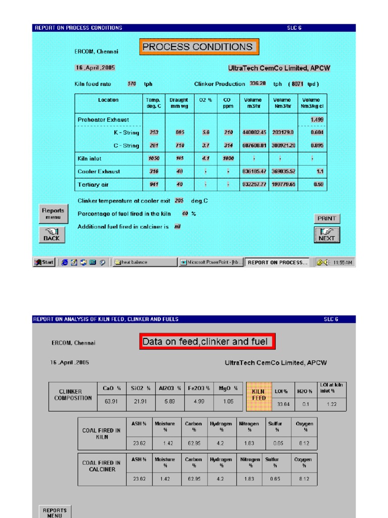 Kiln Heat Balance Process | PDF