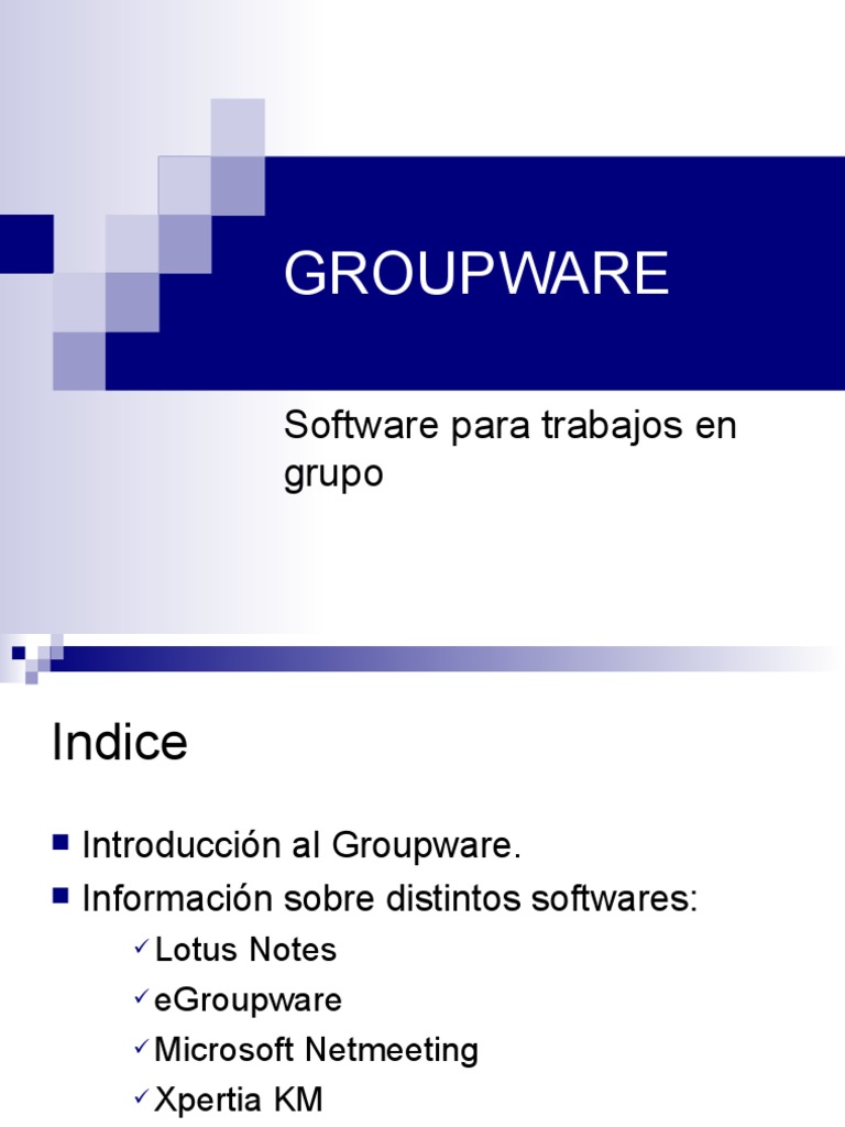Groupware | PDF | Software de la aplicacion | Internet