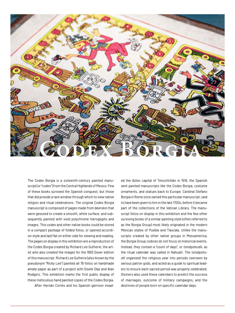 Codex Borgia: Alli Organized The Religious Year Into Periods Overseen ...