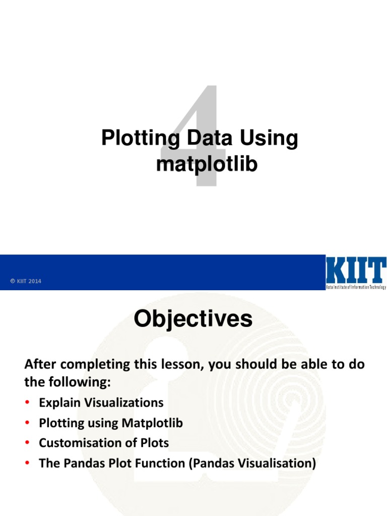 Plotting Data Using Matplotlib | PDF | Computing | Information Technology Management
