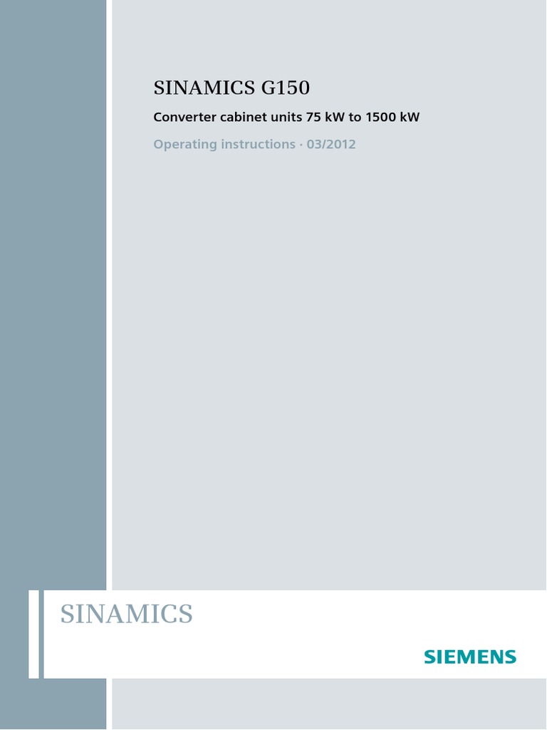 Sinamics g150 | PDF