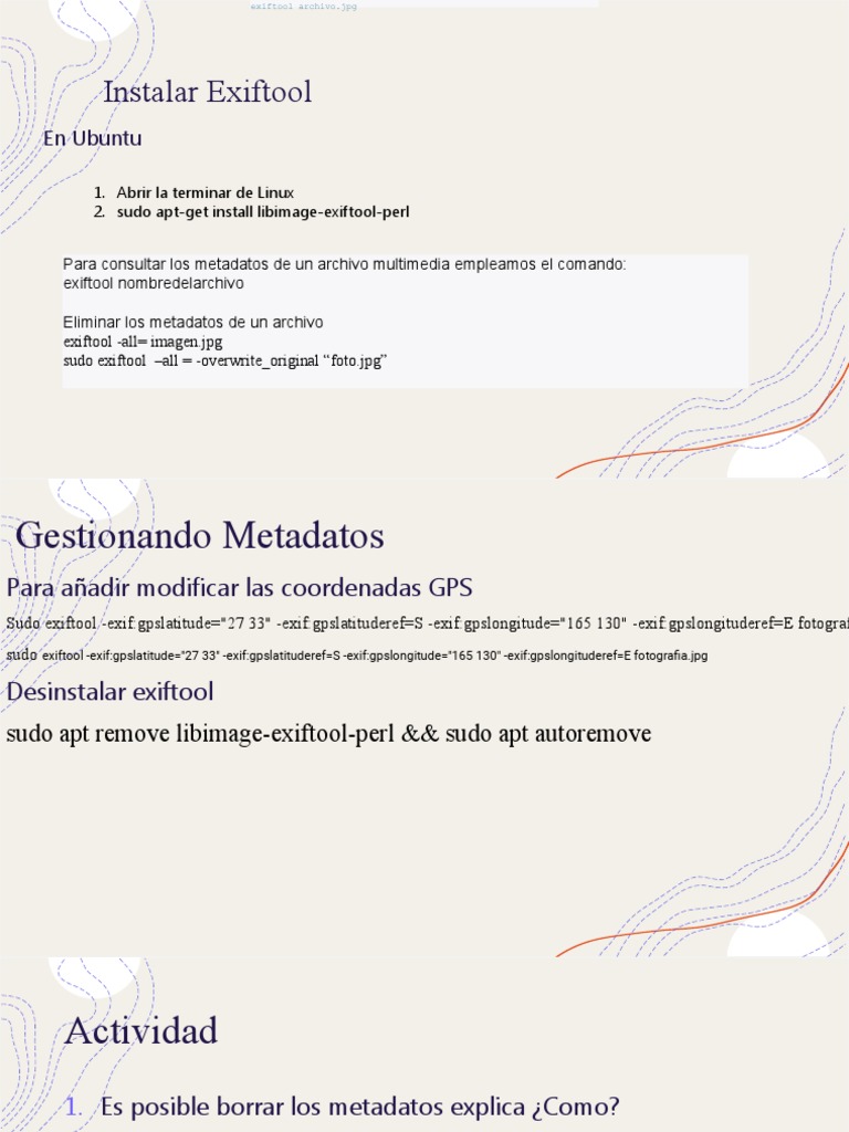 Instalar Exiftool | PDF