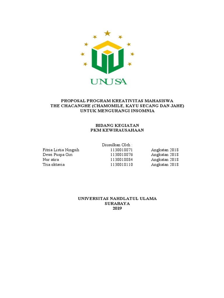Bagi PKM-K KWU-1 | PDF | Kesehatan Holistik