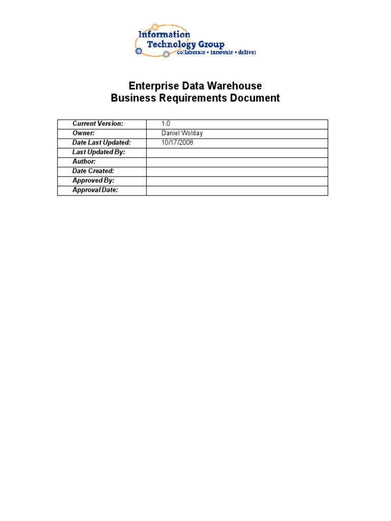 BRD Finance - SAMPLE | PDF | Data Warehouse | Business