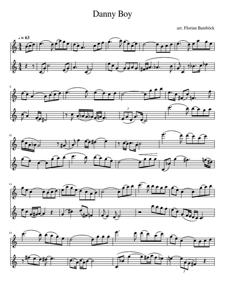 Danny Boy Flute Duet | PDF