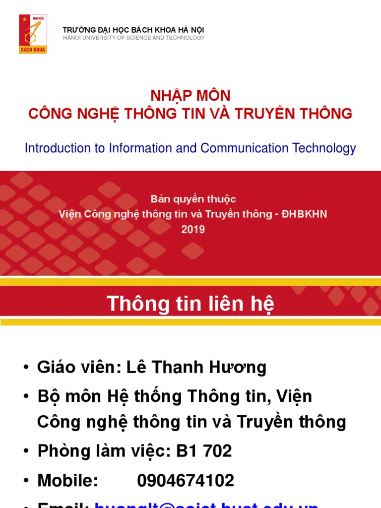 Bai 1-Gioi Thieu Vien CNTT&TT Va CTDT | PDF
