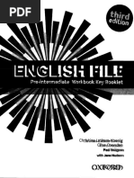English File 4e Pre-Int WB Answer Key L3 | PDF | Waiting Staff