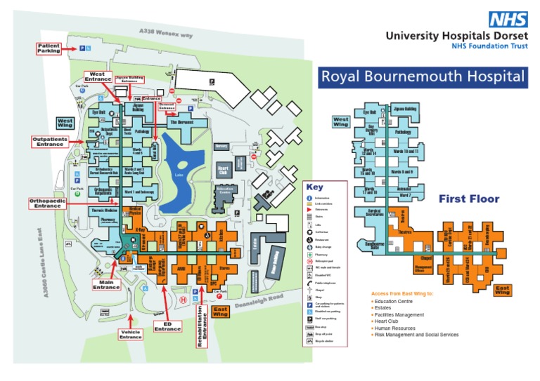 Royal Bournemouth Hospital: First Floor | PDF | Hospital | Clinical ...