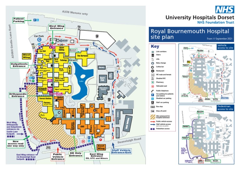Royal Bournemouth Hospital Site Map | PDF | Clinical Medicine | Medical ...