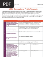 Outpatient Adult Occupational Profile Example | PDF | Occupational ...