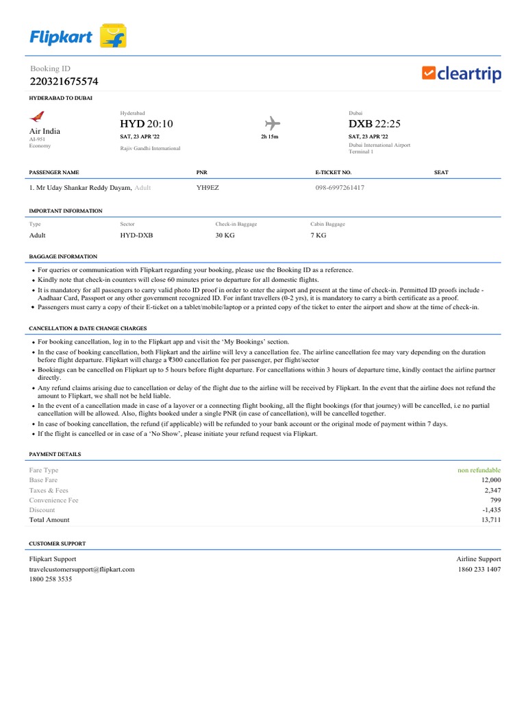 Ticket | PDF | Fee | Transport