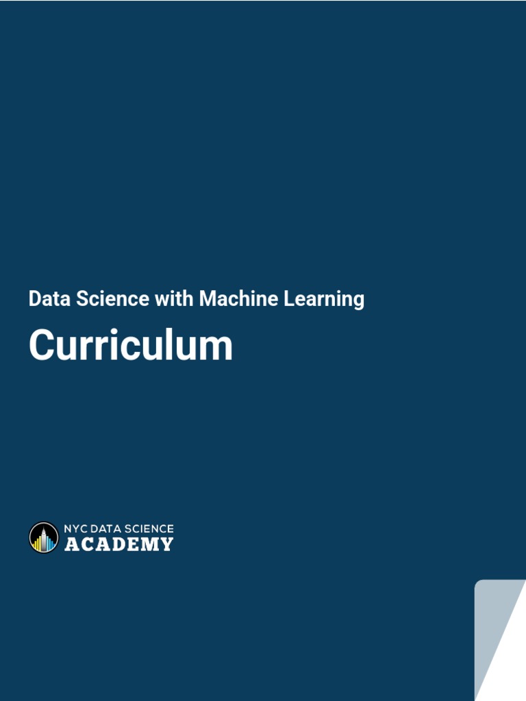 Data Science With Machine Learning Curriculum 2021 | PDF | Machine ...