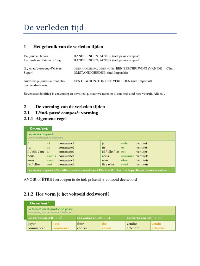 De Verleden Tijd | PDF