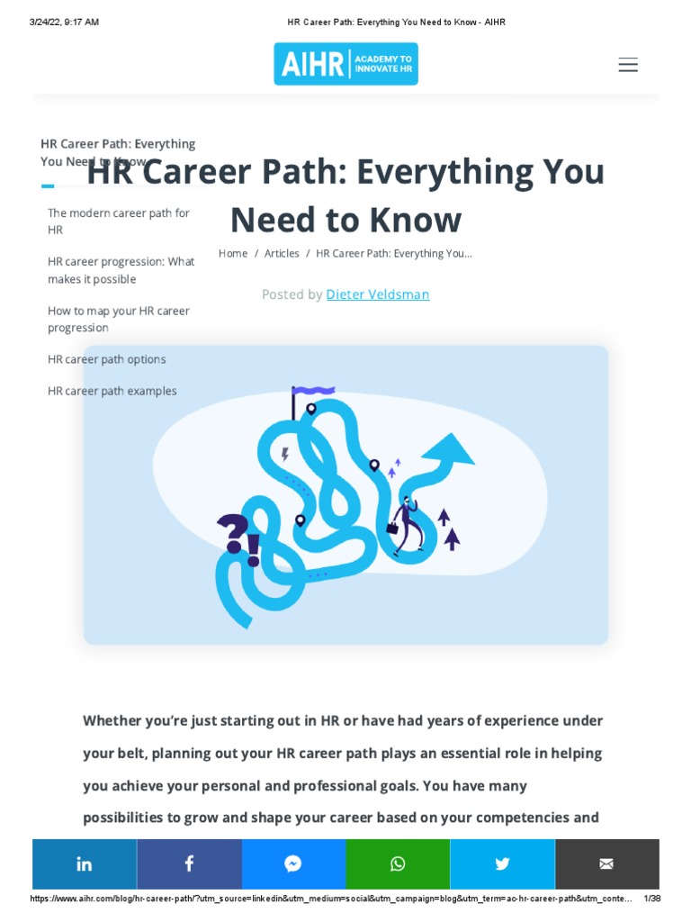 HR Career Path - Everything You Need To Know - AIHR | PDF ...