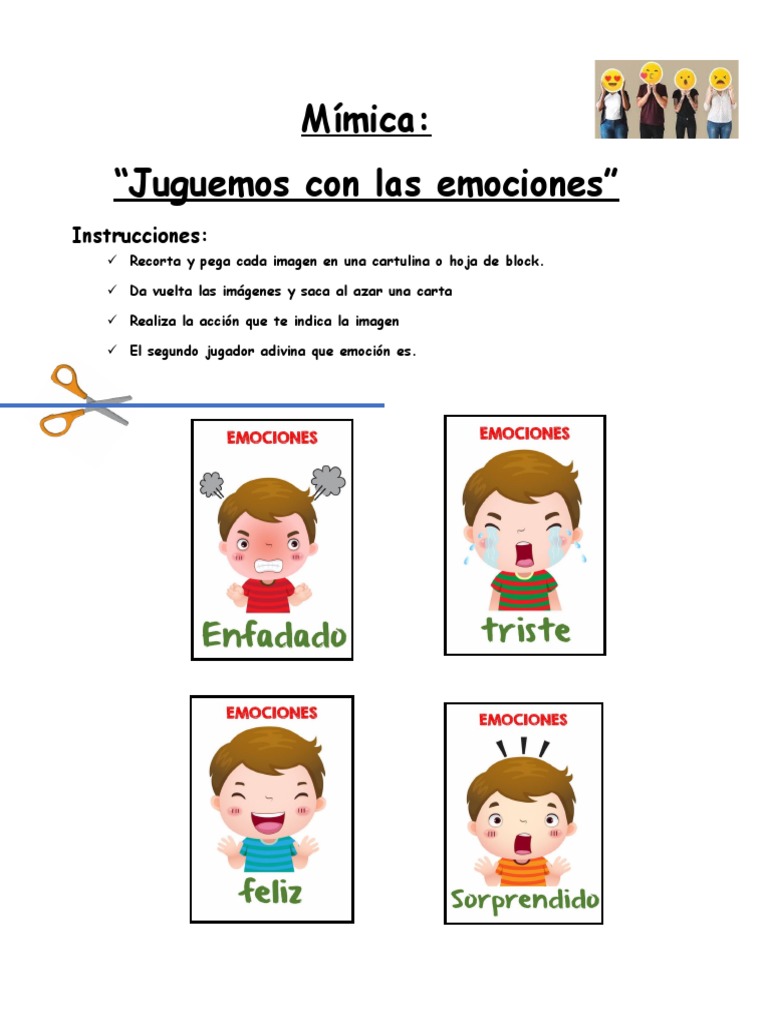 Expresando emociones a través de la mímica | PDF