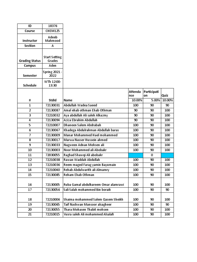 ID Course Instructor Section | PDF