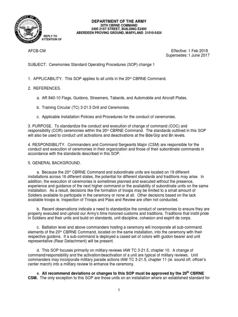 Standardizing Traditions: A Standard Operating Procedure for Conducting ...