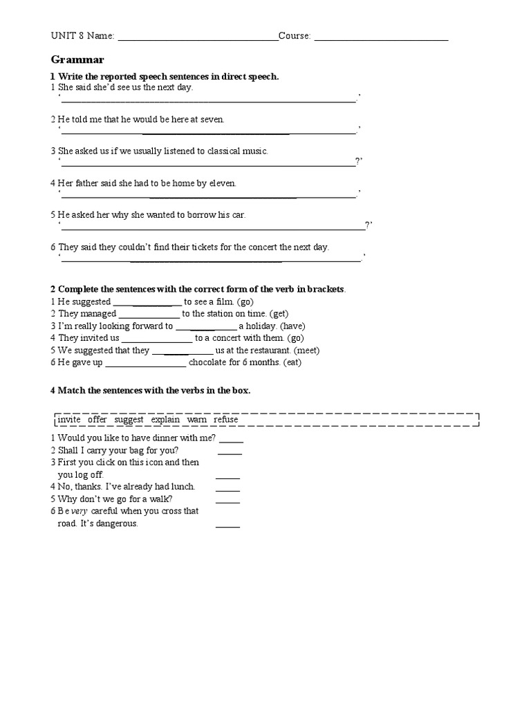 Unit 10 Worksheet | PDF